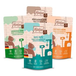 MjAMjAM Quetschie Probierpaket Purer Fleischgenuss 1 Katzen-Nassfutter getreidefrei ohne Zuckerzusatz
