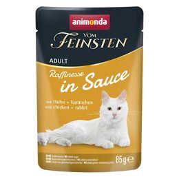 animonda vom Feinsten Adult Raffinesse in Sauce mit Huhn und Kaninchen 24x85g