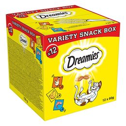 Dreamies Katzensnack Mixbox Katzensnacks mit Gefl&uuml;gel 12x60g