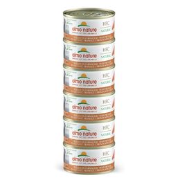 Almo Nature HFC Natural Megapack Huhn mit K&auml;se Katzen-Nassfutter HFC-Zutaten 6x70g