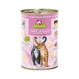 Granatapet Katze - Delicatessen Dose Lachs und Meeresfr&uuml;chte 6x400g