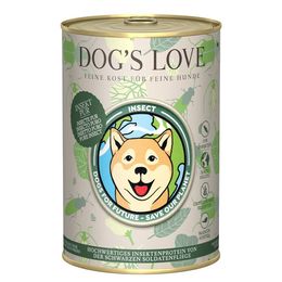 DOG&rsquo;S LOVE Dog's Love INSEKT Pur Hunde-Nassfutter getreidefrei 6x400g