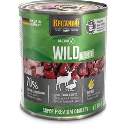 Belcando Baseline Wild und Ente Hunde-Nassfutter getreidefrei 6x800g