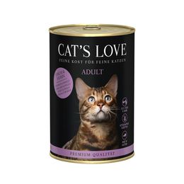 Cat's Love Fisch & Huhn Pur Katzen-Nassfutter getreidefrei 6x400g