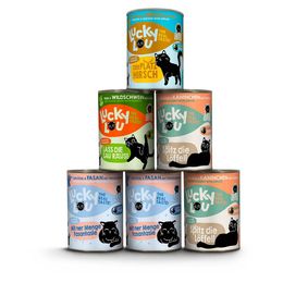 Lucky Lou Lifestage Adult Wild-Mix Katzen-Nassfutter getreidefrei 6x400g