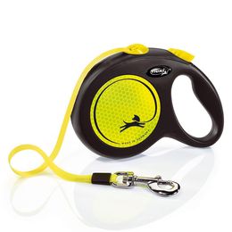 Flexi New NEON Gurtleine 5m schwarz