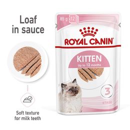 Royal Canin Kitten Mousse Katzen-Nassfutter f&uuml;r K&auml;tzchen 48x85g