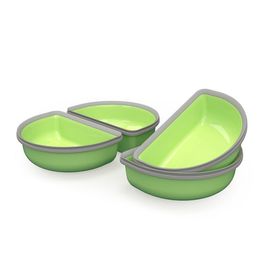 SureFeed Halbschalen 4-er Pack gr&uuml;n