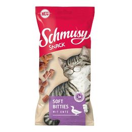 Schmusy Snack Soft Bitties mit Ente Katzensnacks getreidefrei 16x60g
