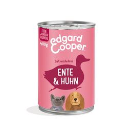Edgard & Cooper Junior Ente & Huhn Hunde-Nassfutter getreidefrei 6x400g