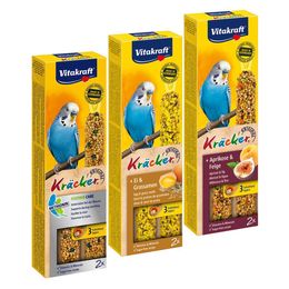 Vitakraft Kr&auml;cker Mixpaket Wellensittich Vogelfutter 3x2 St&uuml;ck