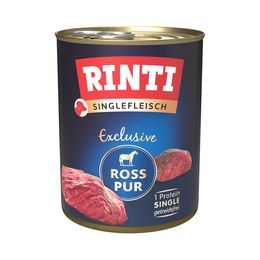 Rinti Singlefleisch Ross pur Hunde-Nassfutter getreidefrei 6x800g
