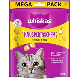 whiskas Knuspertaschen mit Huhn und K&auml;se Katzensnacks unwiderstehlicher Snack 4x180g