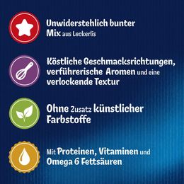 FELIX KnabberMix Dreik&auml;sehoch Katzensnacks bunter Mix 4x60g