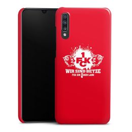 DeinDesign Galaxy A70 Handy Premium Case Smartphone Handyh&uuml;lle Schutzh&uuml;lle gl&auml;nzend 1. Fc Kaiserslautern Spruch Official Licensed Product Premium Case