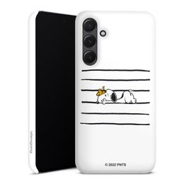 DeinDesign Galaxy A35 5G Handy Premium Case Smartphone Handyh&uuml;lle Schutzh&uuml;lle gl&auml;nzend Snoopy Dog Peanuts Premium Case