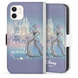 DeinDesign iPhone 12 mini Handy Klapph&uuml;lle Handyh&uuml;lle aus Kunst Leder wei&szlig; Flip Case Disney Cinderella Official Licensed Product Sideflip mit Lasche