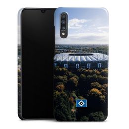 DeinDesign Galaxy A70 Handy Premium Case Smartphone Handyh&uuml;lle Schutzh&uuml;lle gl&auml;nzend Hsv Hamburger Sv Stadium Premium Case