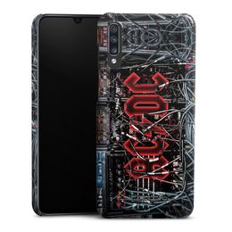 DeinDesign Galaxy A70 Handy Premium Case Smartphone Handyh&uuml;lle Schutzh&uuml;lle gl&auml;nzend Merchandise Acdc Official Licensed Product Premium Case