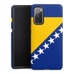 DeinDesign Galaxy S20 FE 5G Handy Panzer Handyh&uuml;lle robuste Outdoor H&uuml;lle Schutzh&uuml;lle gl&auml;nzend Bosnia Flag Tough Case