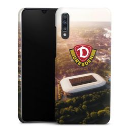 DeinDesign Galaxy A70 Handy Premium Case Smartphone Handyh&uuml;lle Schutzh&uuml;lle gl&auml;nzend Sgd Sg Dynamo Dresden Stadium Premium Case