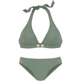 Vivance Damen Triangel-Bikini, oliv, Gr&ouml;&szlig;e 36A/B