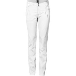 Heine Witt Damen Chinohose in Karotten-Form, wei&szlig;, Gr&ouml;&szlig;e 25