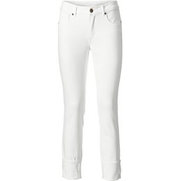 Heine Witt Damen 7/8-Jeans in Bauch-weg-Form, wei&szlig;, Gr&ouml;&szlig;e 44