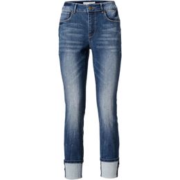 Heine Witt Damen 7/8-Jeans in Bauch-weg-Form, blue denim, Gr&ouml;&szlig;e 44