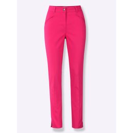 Heine Witt Damen R&ouml;hrenhose mit B&uuml;gelfalten, pink, Gr&ouml;&szlig;e 50