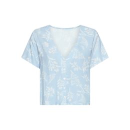 Lascana Damen Pyjamaoberteil, graublau, Gr&ouml;&szlig;e 34