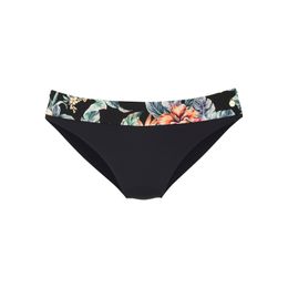 Lascana Damen Bikini-Hose, schwarz bedruckt, Gr&ouml;&szlig;e 42