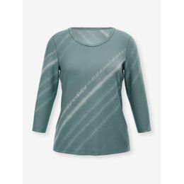 WITT Damen Shirt im modischen Farbverlauf, jade-salbei-bedruckt, Gr&ouml;&szlig;e 36