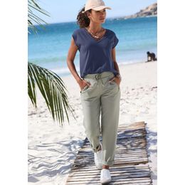 Beachtime by Lascana Damen Schlupfhose, khaki, Gr&ouml;&szlig;e 40