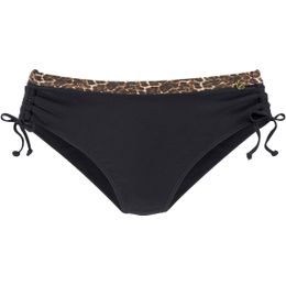 Lascana Damen Bikini-Hose, schwarz-leo, Gr&ouml;&szlig;e 38A/B/C/D