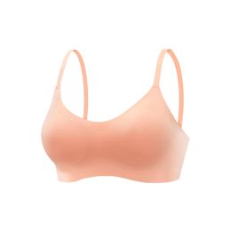 Nuance by Lascana Damen BH ohne B&uuml;gel ohne st&ouml;rende N&auml;hte, pfirsich, Gr&ouml;&szlig;e L (42)