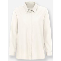 Heine Witt Damen Longbluse in weiter A-Linie, champagner, Gr&ouml;&szlig;e 46