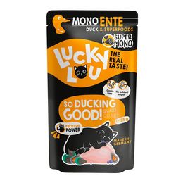 Lucky Lou SuperMono&sup2; Ente Katzen-Nassfutter Monoprotein 16x125g