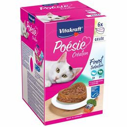 Vitakraft Po&eacute;sie Multipack Herz Gelee MSC 6x85g