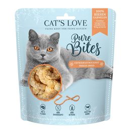 Cat's Love Pure Bites Riesengarnele Katzensnacks Single-Protein 25g