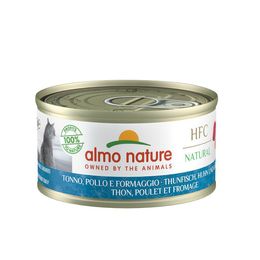 Almo Nature HFC Thunfisch, Huhn & K&auml;se Katzen-Nassfutter getreidefrei 6x70g