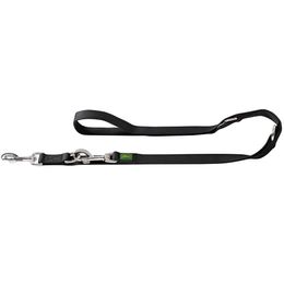 Hunter Nylon Extra Long Verstellbare F&uuml;hrleine, schwarz 300 cm
