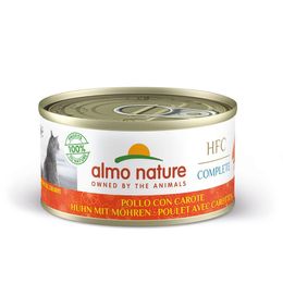 Almo Nature HFC complete Huhn mit M&ouml;hren Katzen-Nassfutter getreidefrei 24x70g