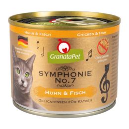 Granatapet Symphonie No. 7 Huhn & Fisch Katzen-Nassfutter getreidefrei 6x200g
