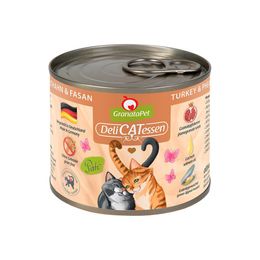 Granatapet Delicatessen Truthahn & Fasan Katzen-Nassfutter getreidefrei 6x200g