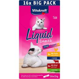 Vitakraft Liquid Snack Multipack Katzensnacks kalorienarm 16x15g