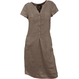 Heine Witt Damen Sommerkleid in knieumspielender L&auml;nge, schokobraun, Gr&ouml;&szlig;e 46