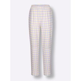 w&auml;schepur w&auml;schepur Damen Pyjama, eisblau-ros&eacute;-kariert, Gr&ouml;&szlig;e 36/38