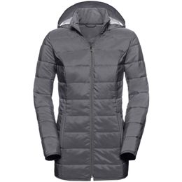 WITT Damen Steppjacke mit Kapuze, w&auml;rmend, grau, Gr&ouml;&szlig;e 46