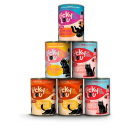 Lucky Lou Lifestage Adult Tasty-Mix Katzen-Nassfutter getreidefrei 6x400g